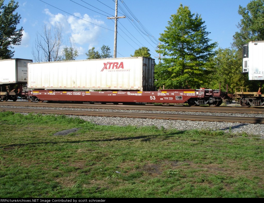 FEC 72382 Double Stackcar w/XTRA Trailer EB